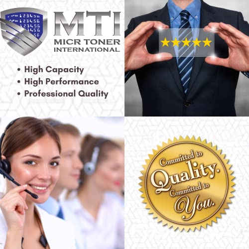 MTI 410A MICR Compatible Magnetic Ink Replacement for HP CF410A | HP Color Pro MFP M477FNW M477FDN M477FDW M452DN M452DW M452NW Laser Printer | Check Printing Cartridge