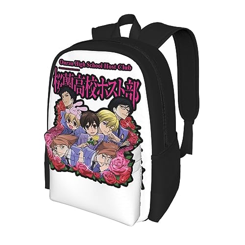 COMFOBOND Anime Ouran High School Host Club Laptop Backpack Lightweight Double Shoulder Bag Travel Daypack Camping Work Hiking For Men Women