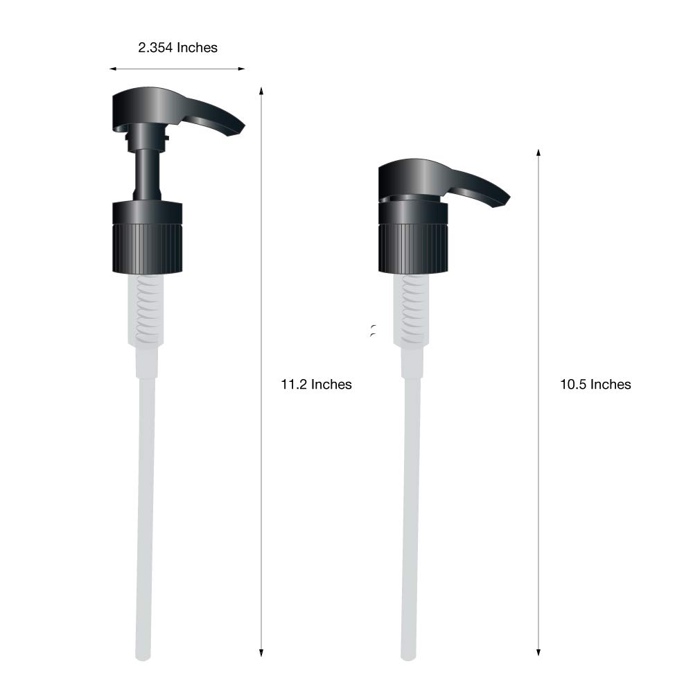 Matrix Universal Dispensing Pump | Shampoo and Conditioner Bottle Pump | Fits 1L Bottles (33.8oz) | Black