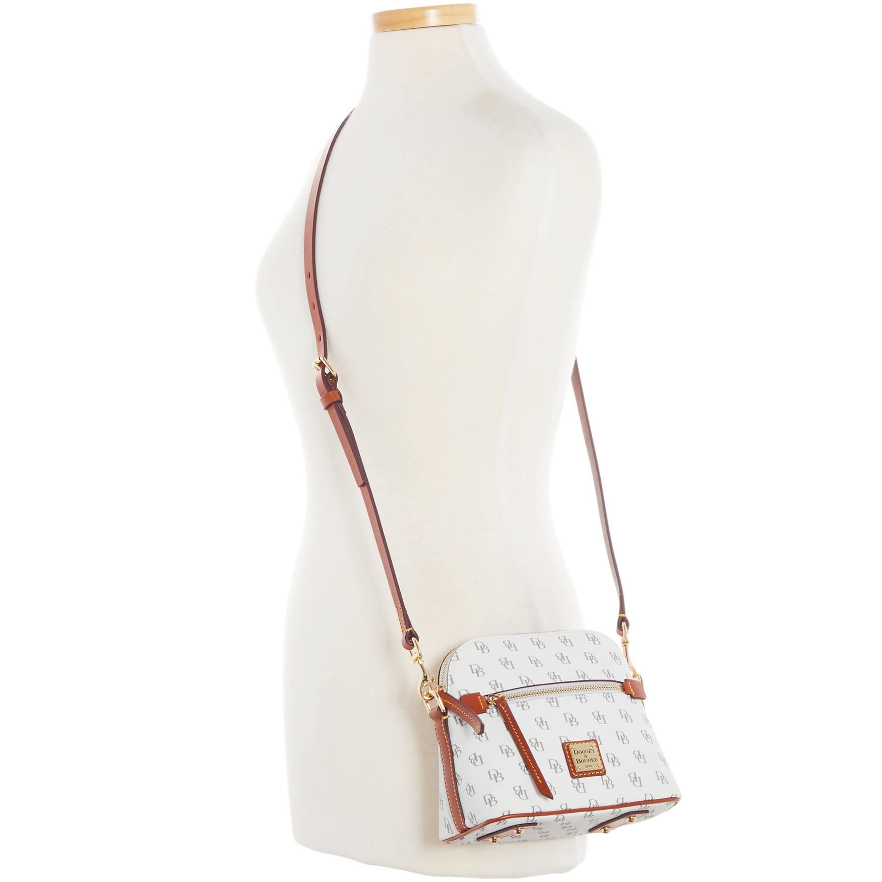 Dooney & Bourke Handbag, Gretta Domed Crossbody - Bone