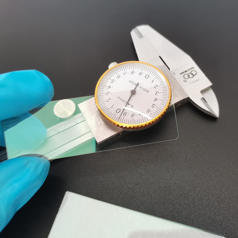 Qunguan ITO Coated Conductive Glass 25×75mm Cover Slides superconducting Thickness 0.7mm Low Resistance <10 ohm/sq 13 Pcs
