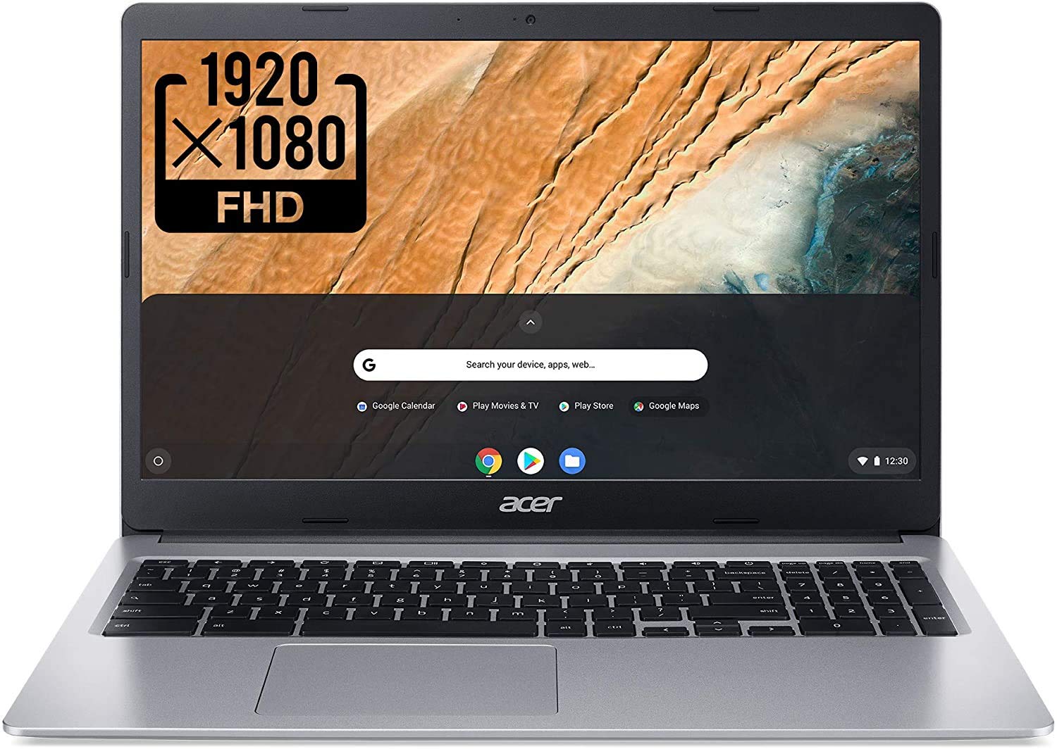 Acer Chromebook 315 Laptop Computer/ 15.6" Screen for Business Student/Intel Celeron N4000 up to 2.6GHz/ 4GB DDR4/ 32GB eMMC/AC WiFi/Work from Home/Silver/Chrome OS (Renewed)