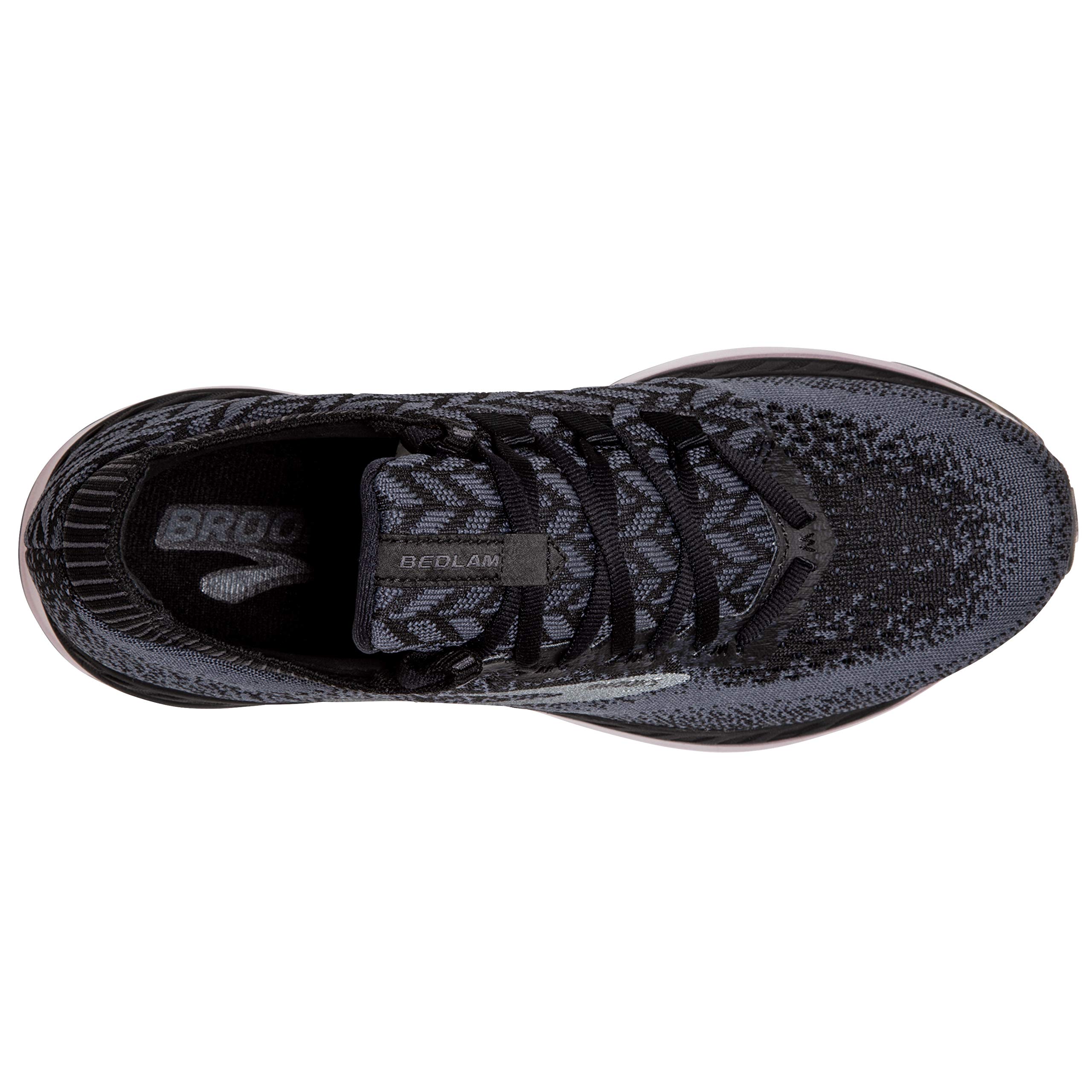 Brooks Womens Bedlam Running Shoe - Black/Black/Rose - B - 11.0