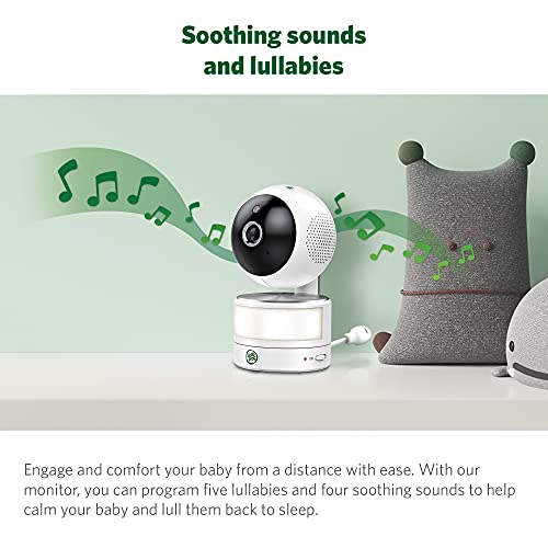 LeapFrog LF920HD Color Night Vision Video Monitor, 7" HD Display, 360 Pan Tilt, Night Light, Temp & Humidity Sensor, Up to 15Hrs Video Time, Range Up to 1000ft, Secure Transmission