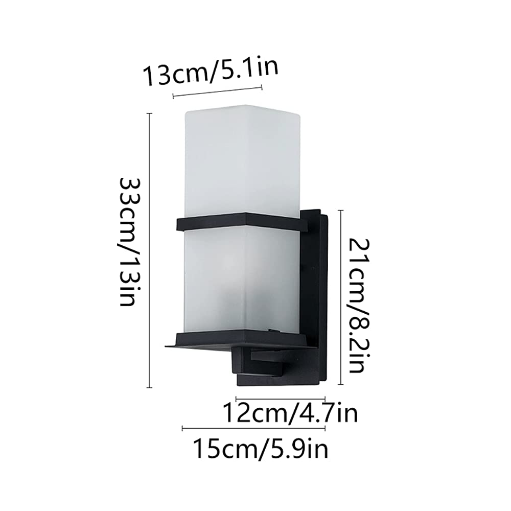CHENBAI E27 Outdoor Lighting Wall SconceNew Chinese Garden Lights,Exterior Wall Home Lighting Waterproof Wall Mount Lights,Decorative Suitable for Courtyard Garage Porch Lighting Fixtures