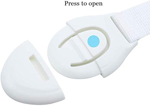 8 PCK KIDZGUARD Baby PROOFING Safety Lock with 3M ADHESIVES| Drawer, Fridge, Toilet Lock | Finger Protector Plastic Clip Lock | Multipurpose Lock | Child Lock | Easy to Install | Easy to USE …