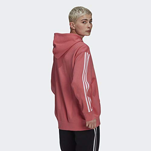 adidas 3-D Trefoil Oversized Hoodie Hazy Rose XS