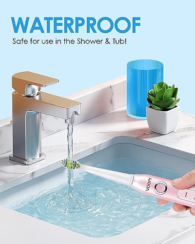 Voom Sonic Pro 5 Electric Toothbrush for Adults - Ultrasonic Electric Toothbrushes with Replacment Brush Head, Dentist Recommended Power Sonic Toothbrush with 5 Modes