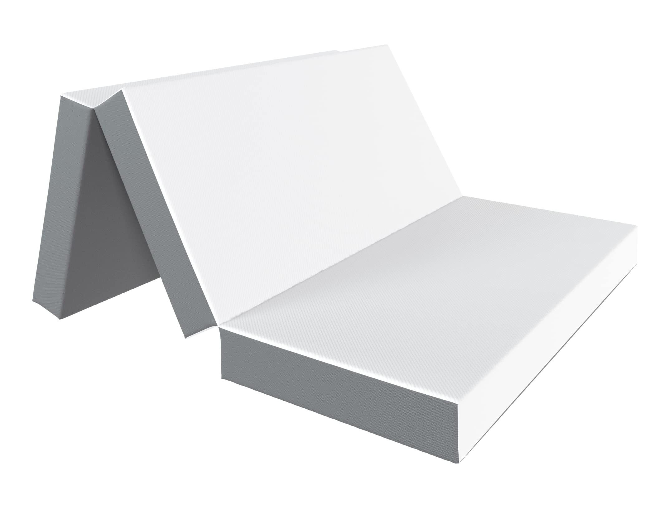 DynastyMattress Foldable Mattress Bed Gel Memory Foam, Trifold Mattress 4 Inch, Portable Topper & Washable Cover, Sofa, Couch, Guests, Camping, RV Traveling, Queen Size - 58”x 78”x 4” (USA Made)