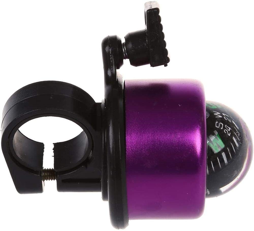Aeromdale MTB Bicycle Bike Handlebar Bell Ring Ping Bell Bicycle Bell with Gradienter Compass