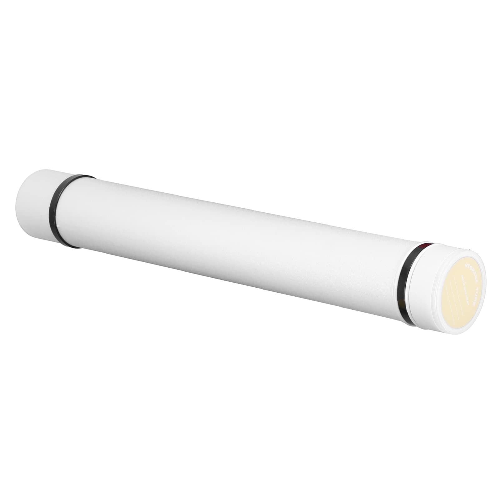 Poster Tube Expandable Large Capacity Waterproof Antishock Portable Document Poster Tube for Storage(White)