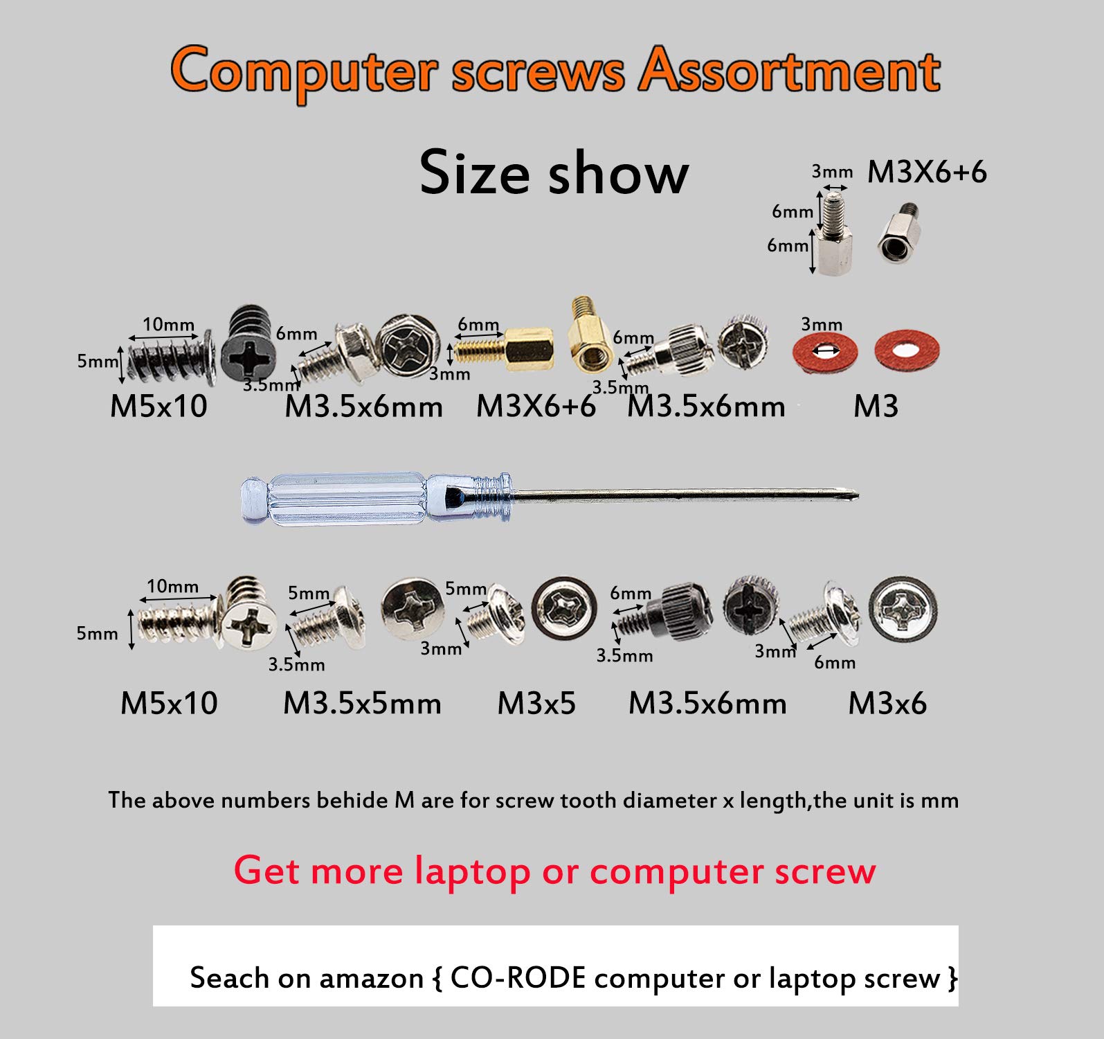 737pcs #6-32 Computer Screws, Motherboard Screws, Standoffs, PC Screw Assortment Kit for Hard Drive, Computer Case, Motherboard, Fan, Power Graphics