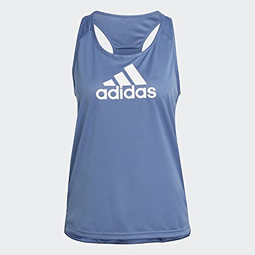 adidas AEROREADY Designed 2 Move Logo Sport Tank Top Crew Blue/White MD