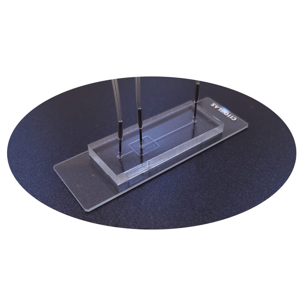 CAULYS Microfluidic PDMS Droplet Chip, Fish Bone Mixed Laminar Flow Electrode, Lab-on-Chip (Cross Droplet Type)