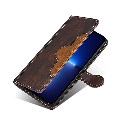 BANLEI2U Phone Cover Wallet Folio Case for Oppo REALME 7 PRO, Premium PU Leather Slim Fit Cover for REALME 7 PRO, Friendly Fit, Brown