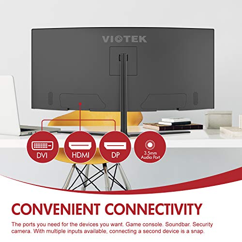 FPS/RTS Optimized VIOTEK GN34C 34" Curved Widescreen Gaming Monitor - 3440x1440p with 100Hz Refresh Rate