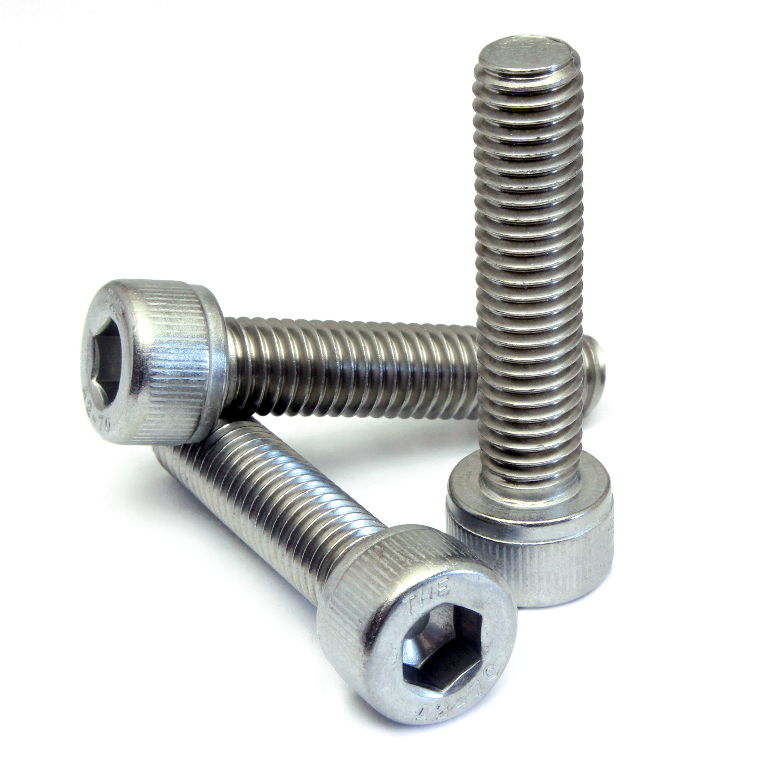 MonsterBolts - #8-32 x 3/8" Socket Head Screws, Stainless Steel, 10 Pack
