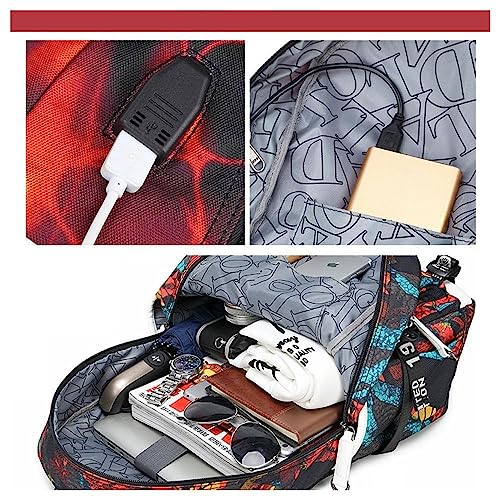 Basketball Player J-Ordan Laptop Multifunctional Backpack Waterproof Travel Backpack Fan Book Bag (E3)