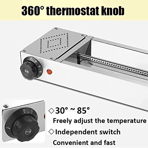 FUNNYBSG Commercial Food Heat Lamp, Square Hanging Food Warming Lamp Buffet Servers and Warmers Hanging Lamp, for Keep Food Warm, Restaurant Kitchen Equipment
