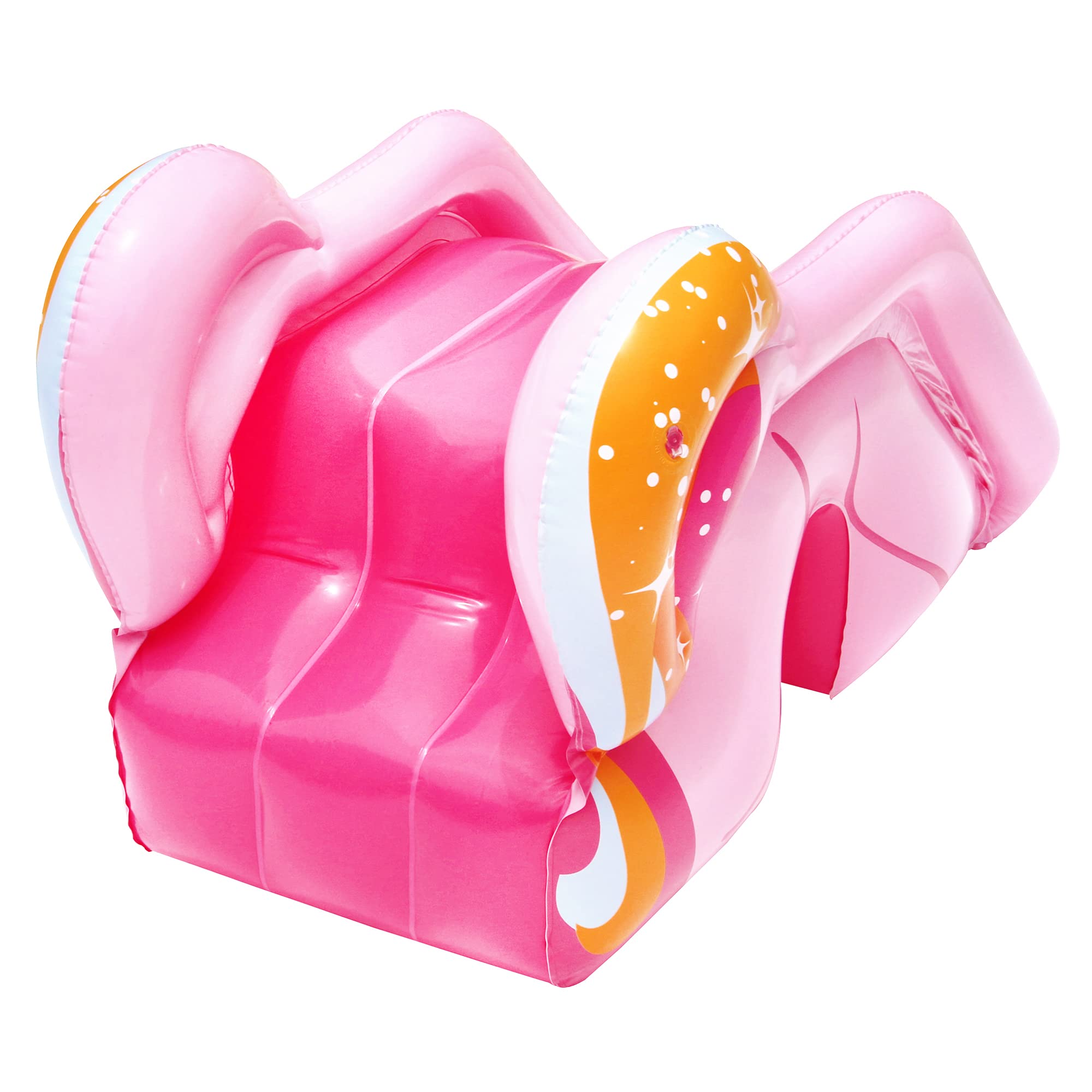 BANZAI Spray 'N Splash Unicorn Pool, Length: 78 in, Width: 60 in, Height: 32 in, Inflatable Outdoor Backyard Water Slide Splash Toy
