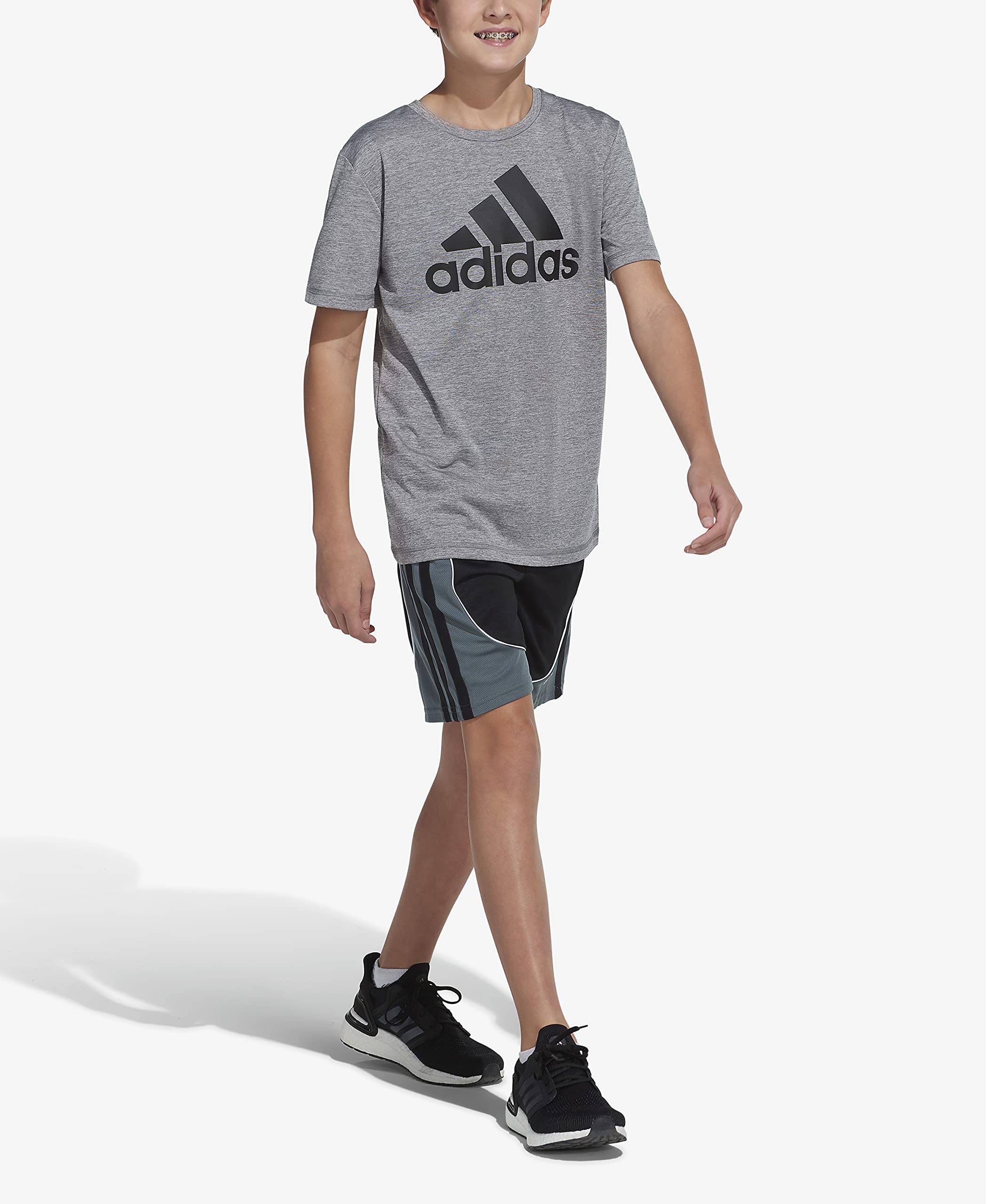 adidas Boys' AEROREADY Basketball Creator Shorts, Black, Small (8)