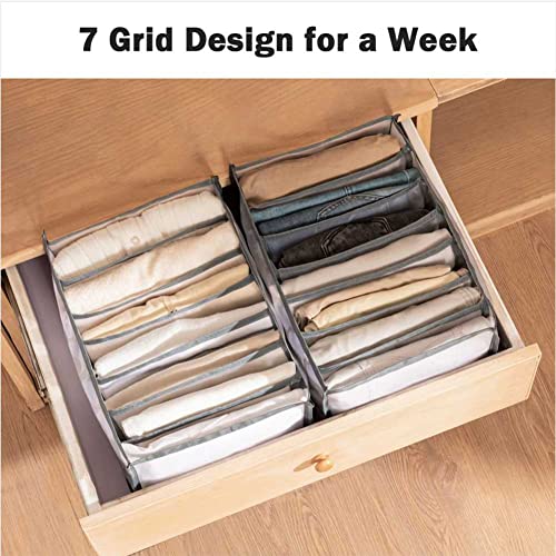 LALEO Clothes Organizer for Drawers, Washable Clothes Organizer for Folded Clothes, Clothing Storage, Portable Clothing Organizer for Thin Jeans, Trousers, Skirts