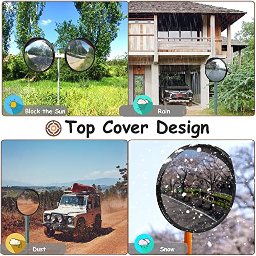 Arcylic Convex Mirror ๐ญ๐ฎ" ๐ฆ๐ฒ๐ฐ๐๐ฟ๐ถ๐๐ ๐ ๐ถ๐ฟ๐ฟ๐ผ๐ฟ, Adjustable Fixing Bracket Wide Angle Clear View For Indoor Outdoor Driveway Parking Garage Warehouse Office By Hydencamm (12 inch)