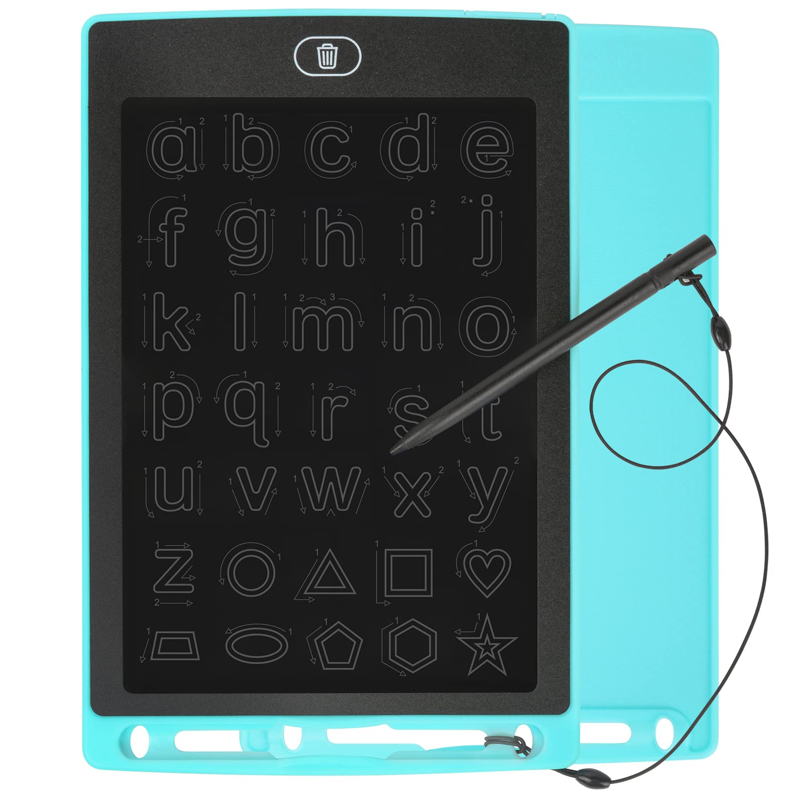 ABC Lowercase Letters Learning for Toddlers, Montessori Alphabet Tracing Toys with Shape, Handwriting Practice for Preschool 4 5 6 Years Old Kids, LCD Writing Tablet Educational Toys