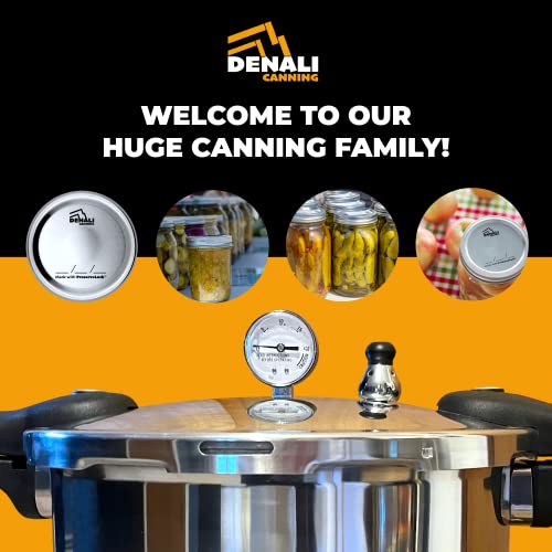 Denali Canning 23 Quart Pressure Canner & Cooker | Induction Compatible | Pressure Gauge & Pressure Regulator | Aluminum & Stainless Steel | Denali is a USA Company