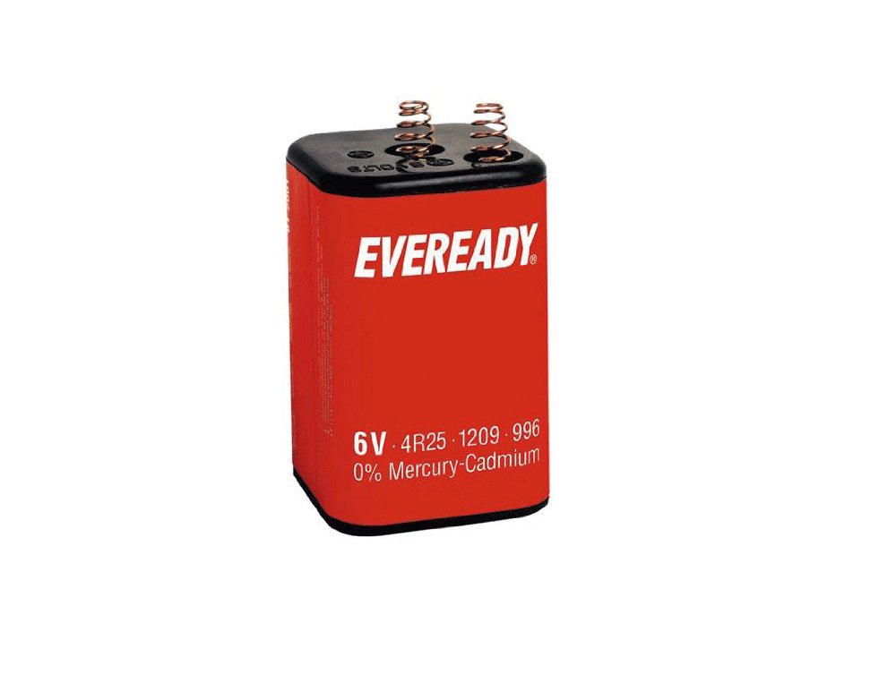 Eveready 4R25 6v Carbon Zinco Battery