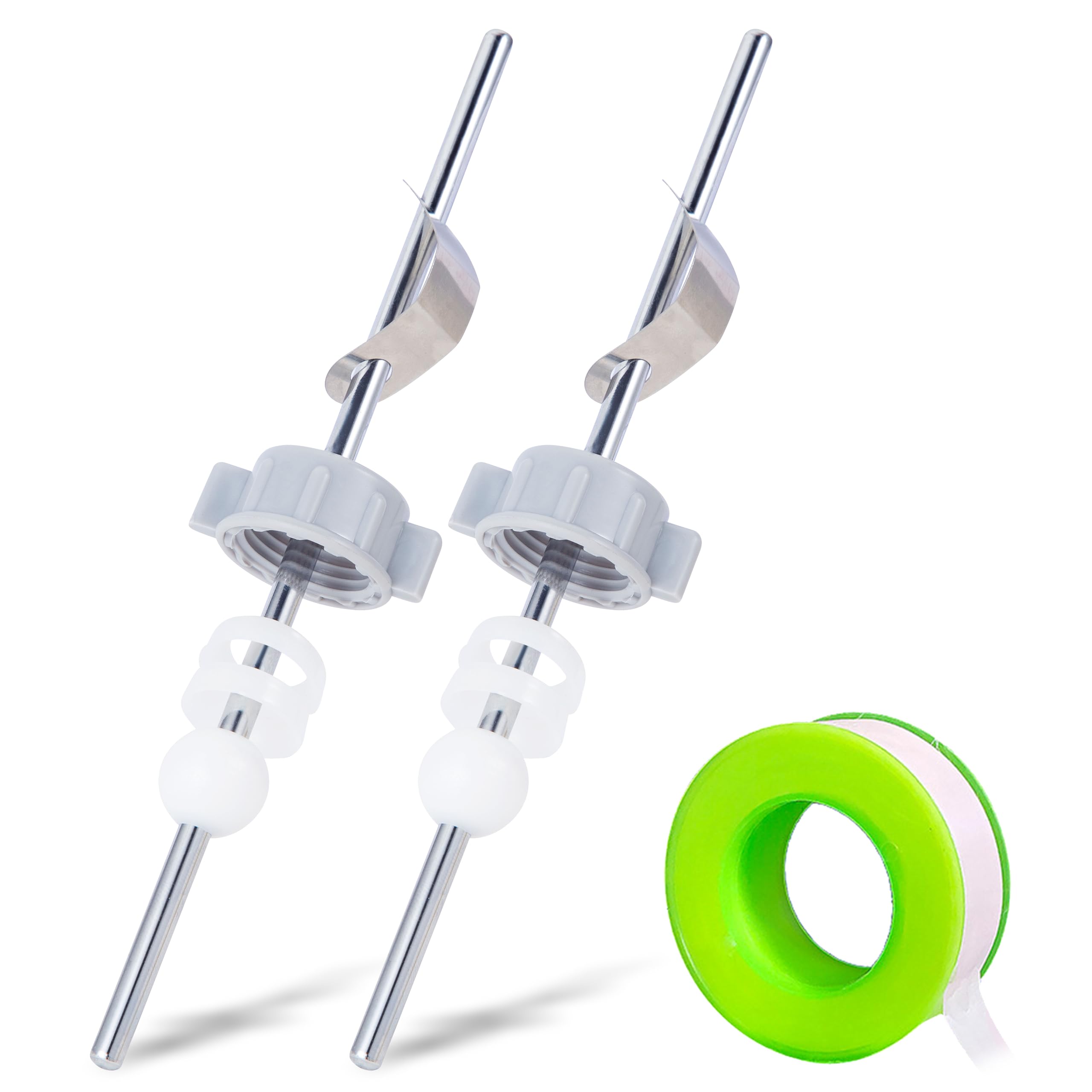FullMayPro Lavatory Pop-Up Center Piece Assembly,Pop-Up Drain Repair Kit,Fits Most Popular Brands,Replacement Bathroom Sink Pivot Rod,15MM Ball, Chrome(2PCS)