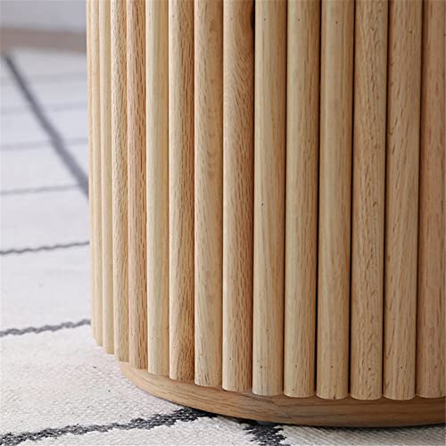 BAYCHEER Round Pedestal Casual Table Simplicity Style Circular Tabletop Dining Room Home Furniture - Wood 27.6" L x 27.6" W x 29.5" H (Table Only)