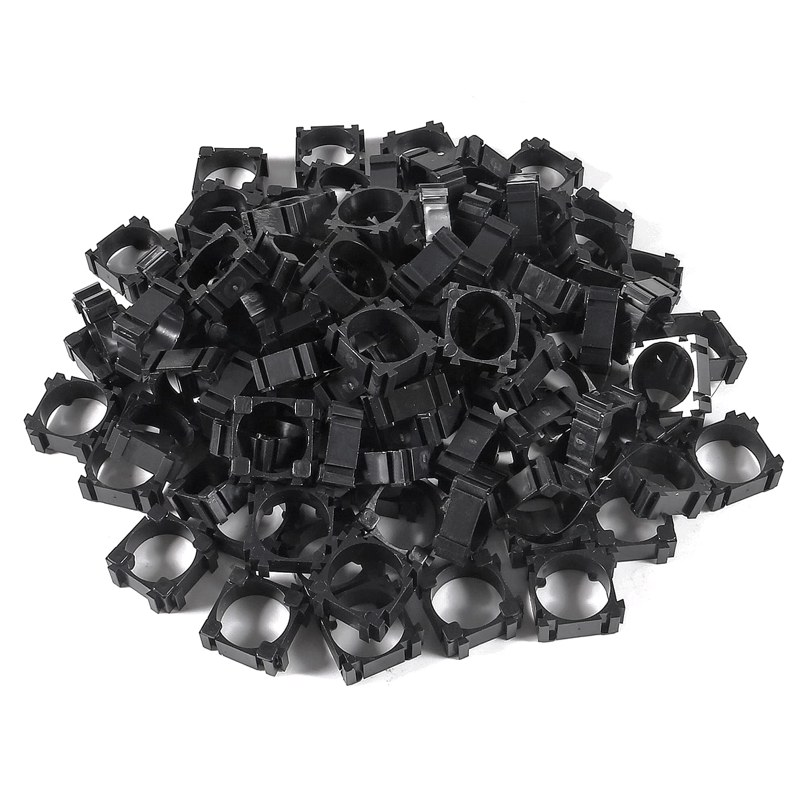 ALMOCN 200pcs 18650 Lithium Battery Holder, Plastic Battery Pack Bracket Cylindrical Cell Battery Stand Cell Spacer for DIY Fixed Battery