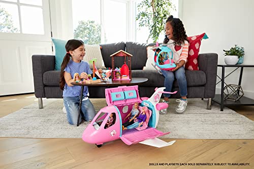 Barbie Airplane Playset, Dreamplane with 15+ Accessories Including Puppy, Snack Cart, Reclining Seats and More (Amazon Exclusive)