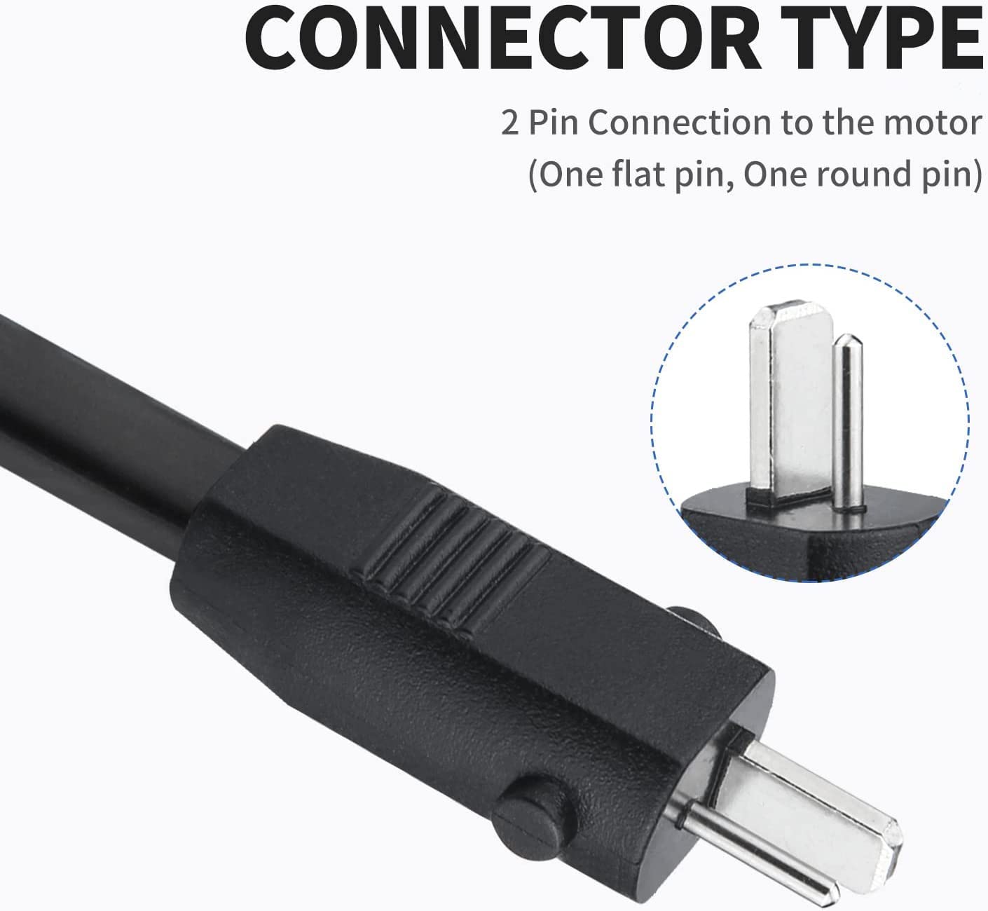 Aprelco 3ft Extension 2-Pin Sofa Recliner DC Output Cable Power Cord for Recliner Lift Chair Motor Actuator KDPT007