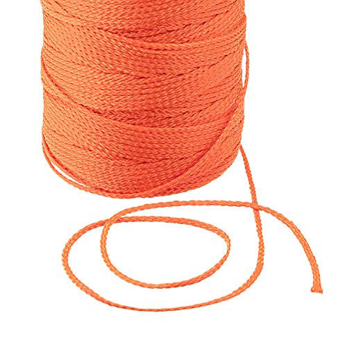 Amazon Basics Braided Mason Twine, Moisture, Oil, Acid Resistant - #18 x 500 Foot (1.5 mm x 150 m), Orange