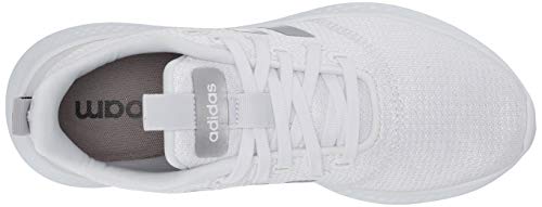 adidas Women's Puremotion Running Shoe, White/Silver/Grey, 8.5