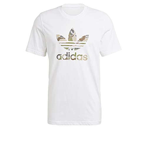 adidas Originals,mens,Camo Infill Tee,White/Wild Pine Melange/Multicolor,X-Small