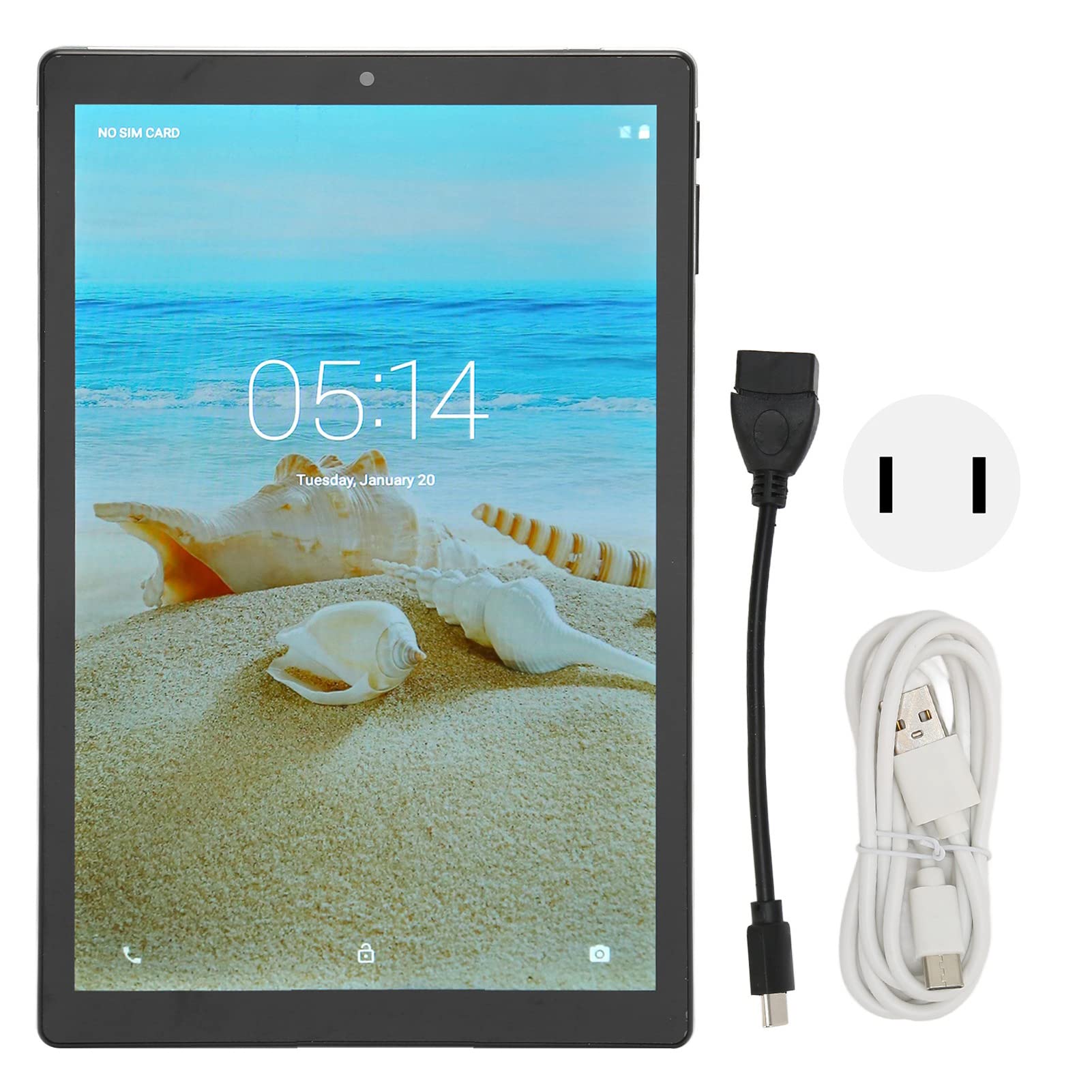 AMONIDA Tablet PC, HD Tablet Stand Call Support Fast Charging 100-240V Night Reading Mode 5G WiFi for Kids to Study (US Plug)