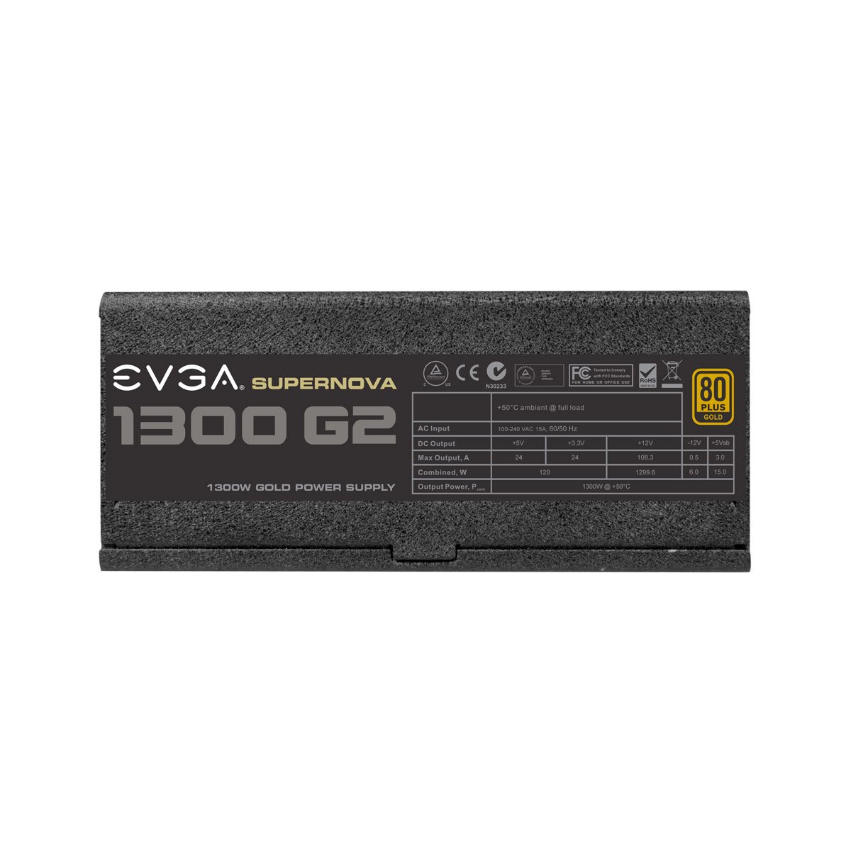 EVGA SuperNOVA 1300 G2 80+ GOLD, 1300W Fully Modular NVIDIA SLI and Crossfire Ready 10 Year Warranty Power Supply 120-G2-1300-XR