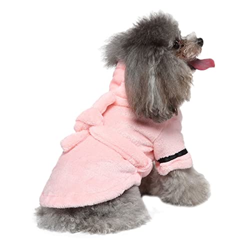 Bathrobe Dog Hotel Bathrobe Pet Nightgown Towel Summer Pullover Apparel Tee Shirt Suitable for Pet Bath Pajamas Cat Pet Clothes