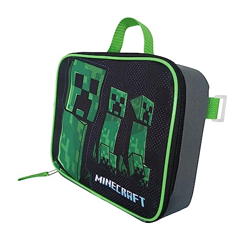 Bioworld Minecraft Creepers 5pc Backpack Bookbag Set Licensed