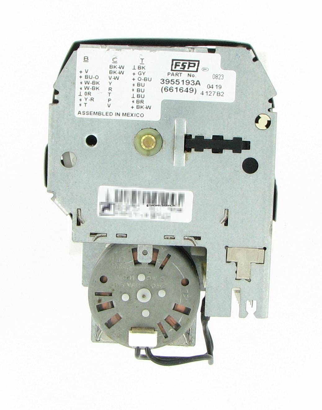 CoreCentric Remanufactured Laundry Washer Timer Replacement for Whirlpool 661649 / WP661649