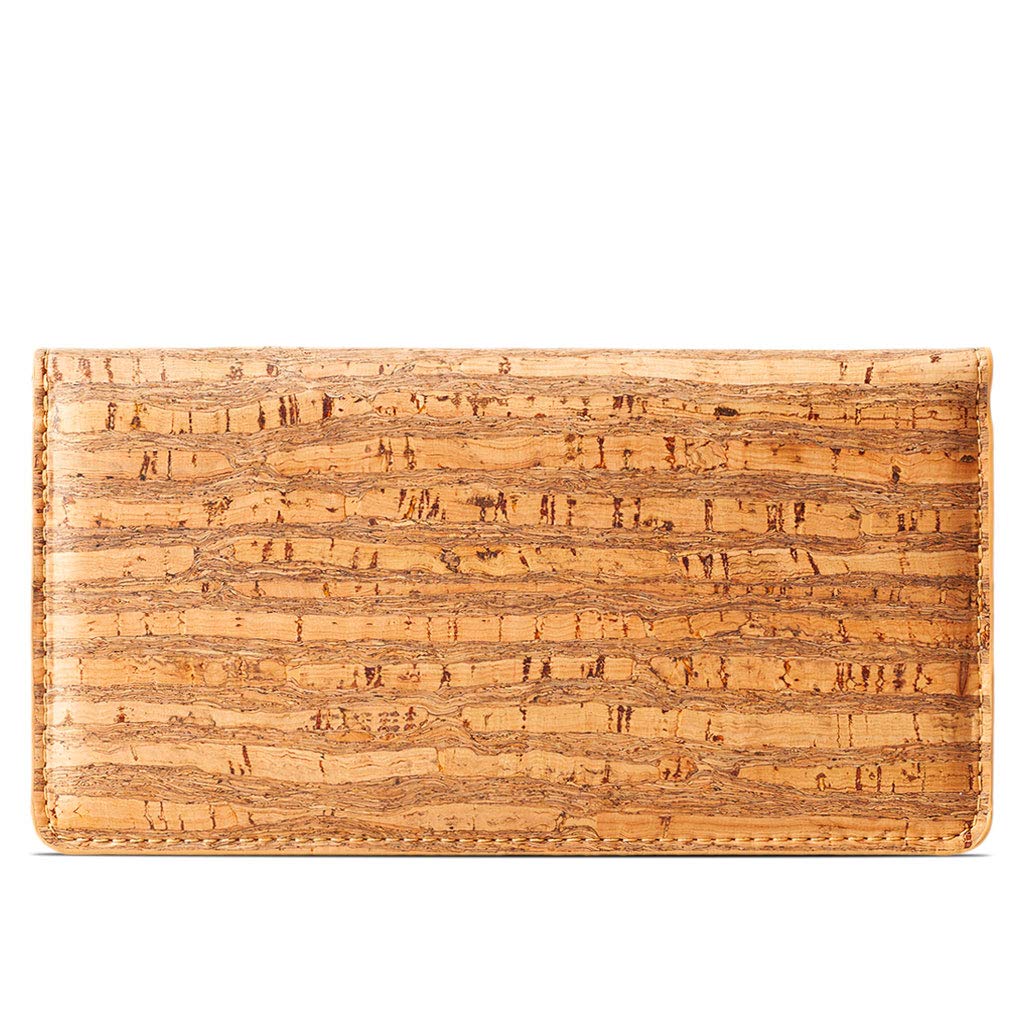 Cork Wallet Women Vegan Slim for Cards, Notes and Coins Zebra Pattern
