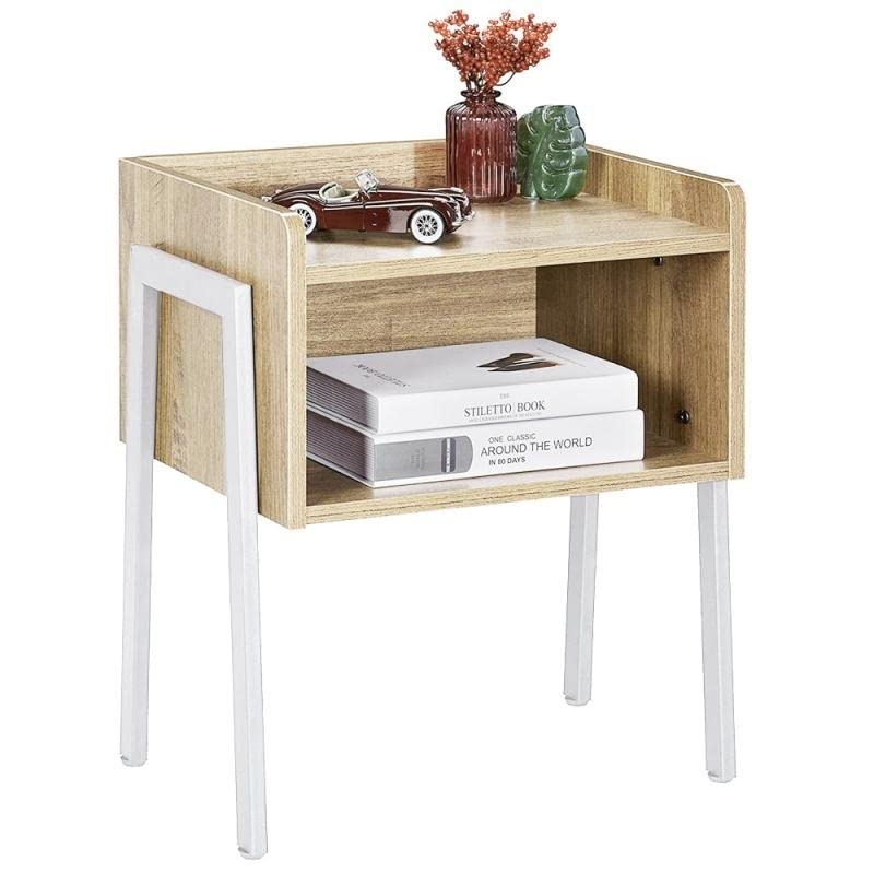 Bedside Table Modern Simple Bedside Table Industrial Style Bedroom Livingroom Cabinet Nightstands Modern Locker Bedside Storage Table Night Stand