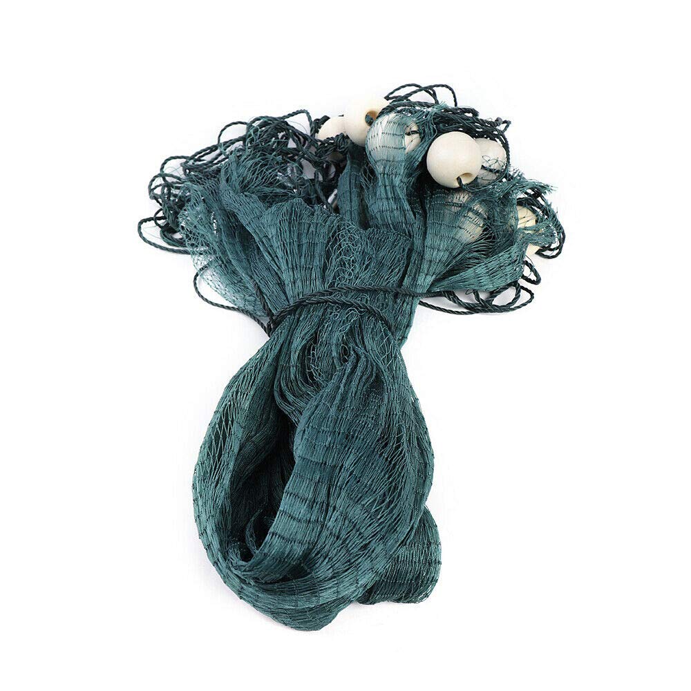6.5 x 33 ft /10 x 65 ft Polyester Seines, 0.59 Mesh Fishing Gill Nets Beach Seine Drag Nets Fishing Equipment with PVC Foam Float Bobbers Lead Sinkers for Ponds, Creeks, Rivers