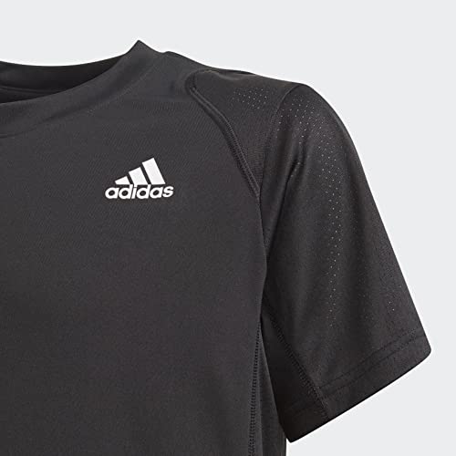 adidas Club Tennis 3-Stripes Tee, Boys//White, Large