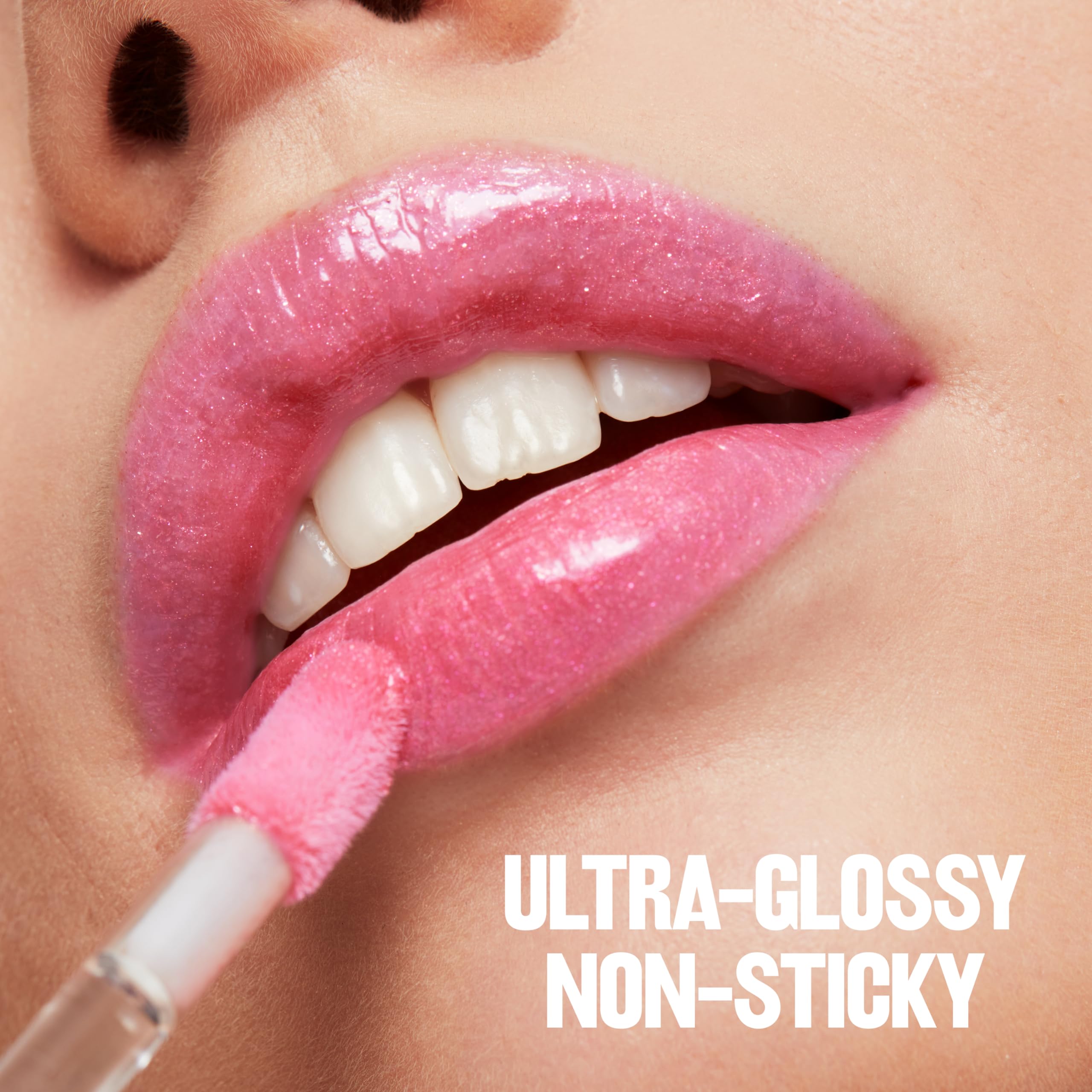 Revlon Super Lustrous Lip Gloss, Non-Sticky, High Shine Finish, 207 Pink Sky, 0.13 Oz