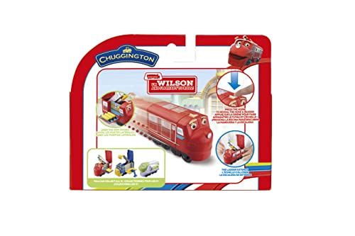 Chuggington - Pop and Transform Chuggers – Wilson - 5" Transforming Train Toy - Free-Rolling Wheels - Birthday Gift for Preschool Kids Age 3 and Up - Fun for 3 4 5 Year Old Boys and Girls