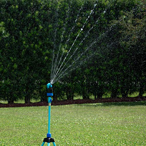 Aqua Joe AJ-6PSTB Indestructible Series 6 Pattern HD Sprinkler/Mister Combo, 360 Degree Coverage